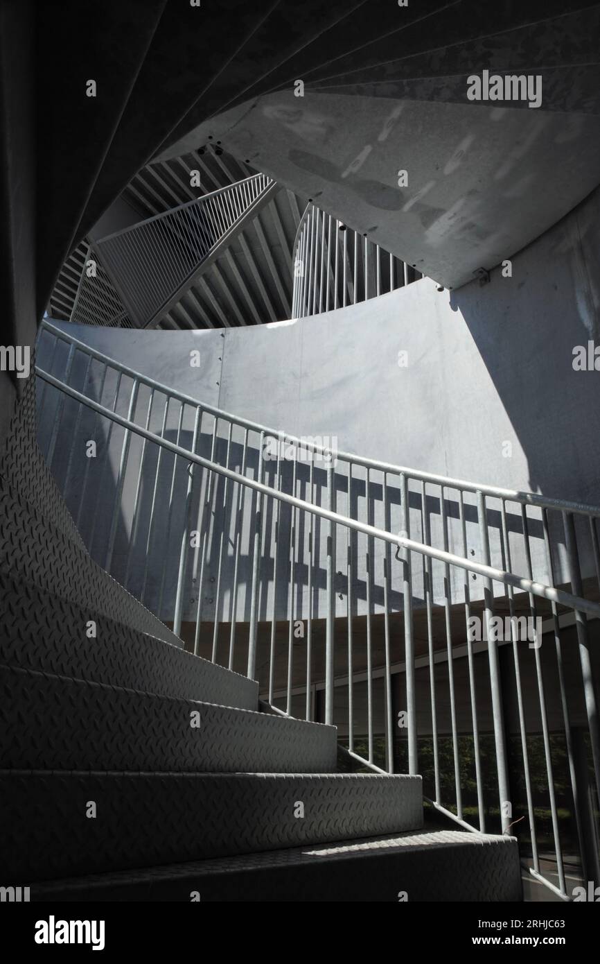 External spiral staircase at The Kaktus / Cactus Towers or Esbjerg ...