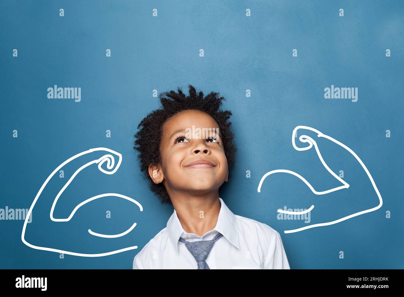 Strong kid hi-res stock photography and images - Alamy