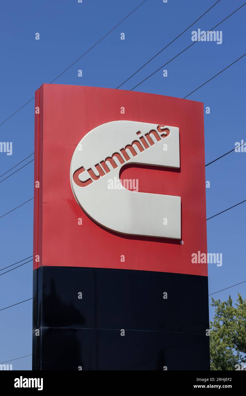 Indianapolis - August 16, 2023: Cummins sales and service center ...