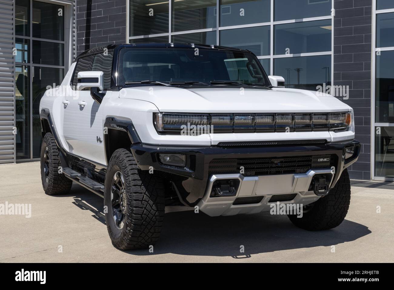 Indianapolis - August 16, 2023: GMC Hummer EV Electric Vehicle Pickup ...