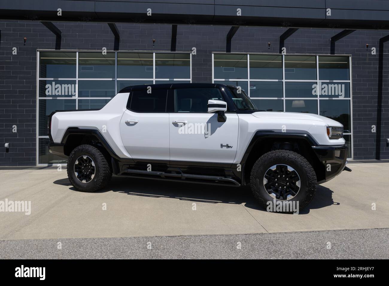 Indianapolis - August 16, 2023: GMC Hummer EV Electric Vehicle Pickup ...