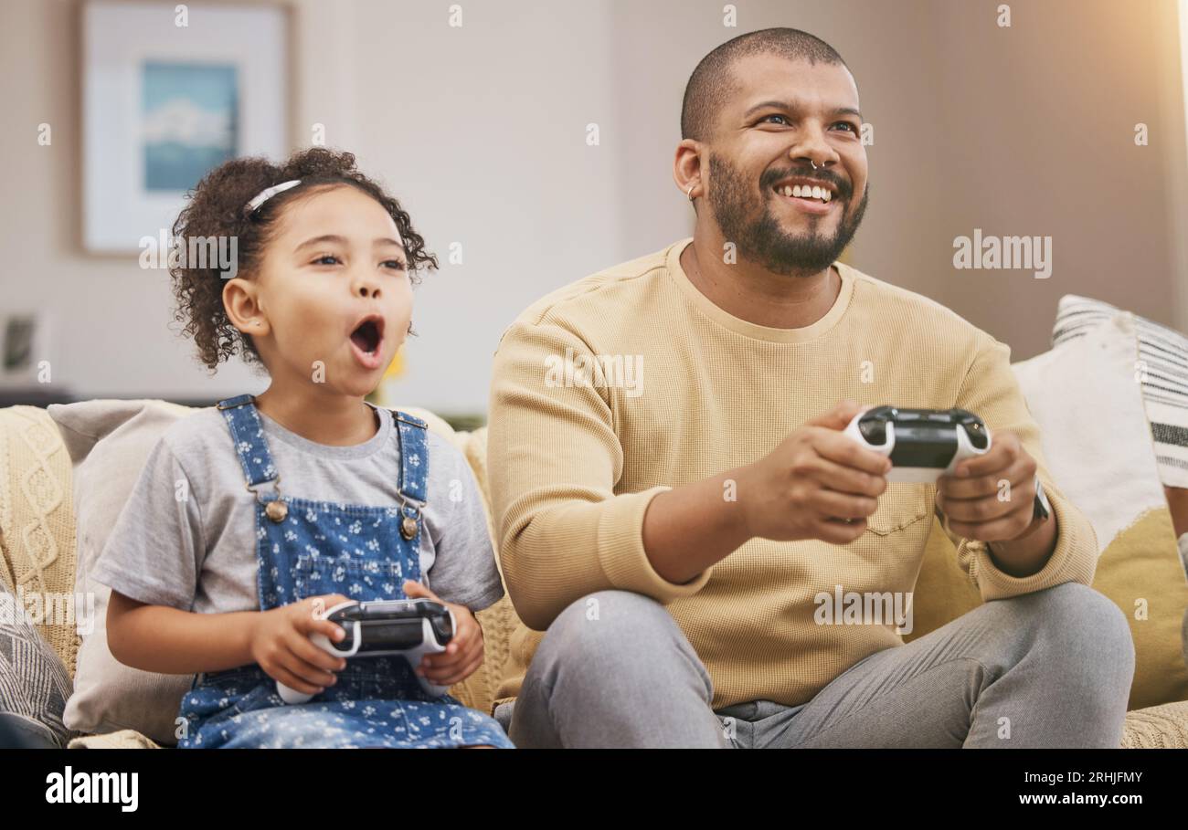 Family bonding gaming father hi-res stock photography and images - Alamy