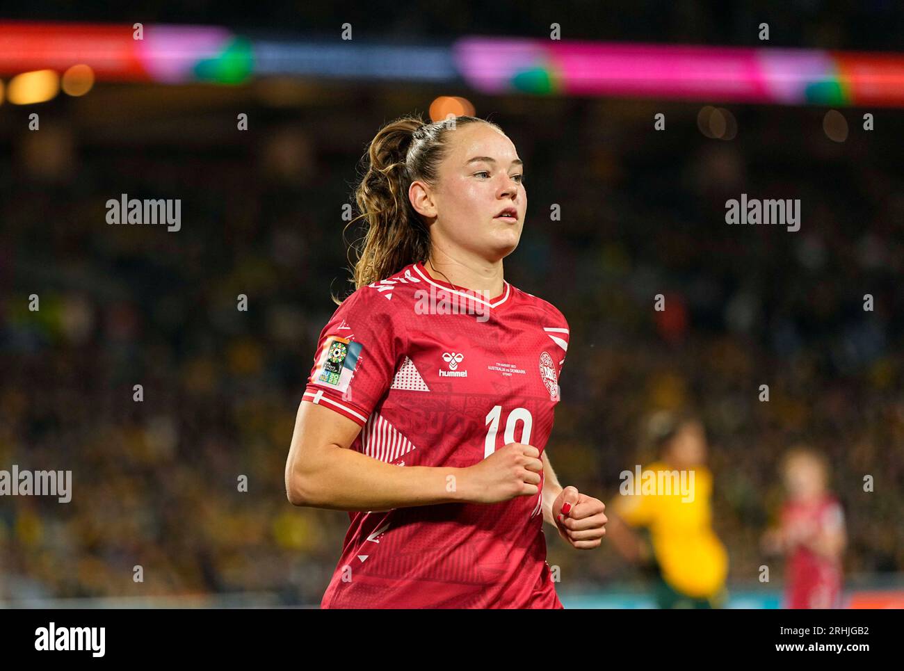 August 07 2023: Janni Thomsen (Denmark) looks on during a FiFA Womens ...