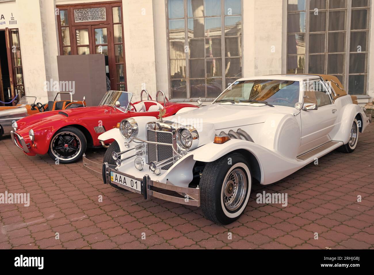 Kyiv, Ukraine - November 02, 2022: Zimmer Golden Spirit retro car, side ...