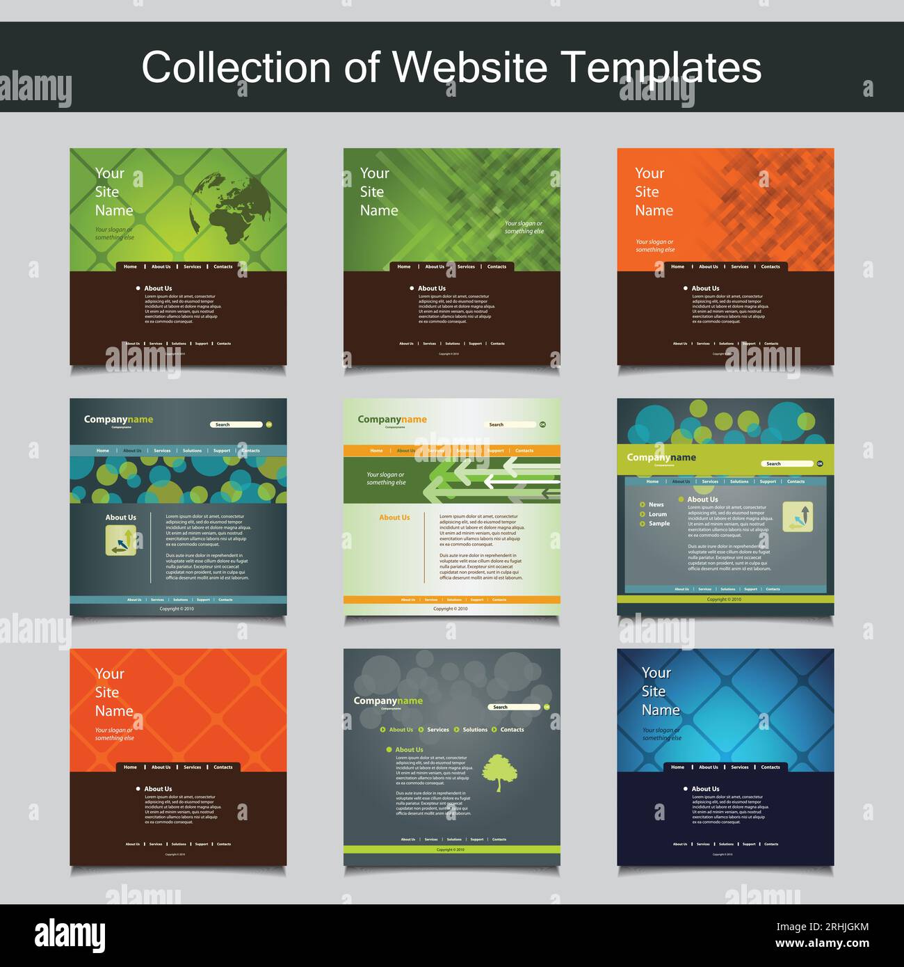 Collection of Website Templates for Your Business - Nine Nice and ...