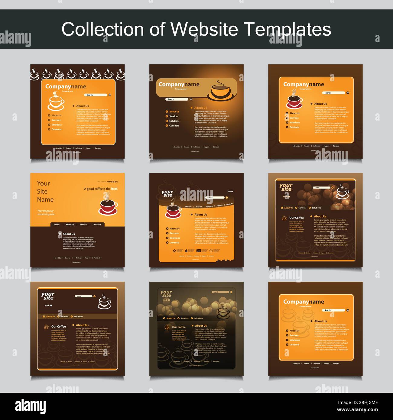 Collection of Website Templates for Your Business - Nine Nice and ...