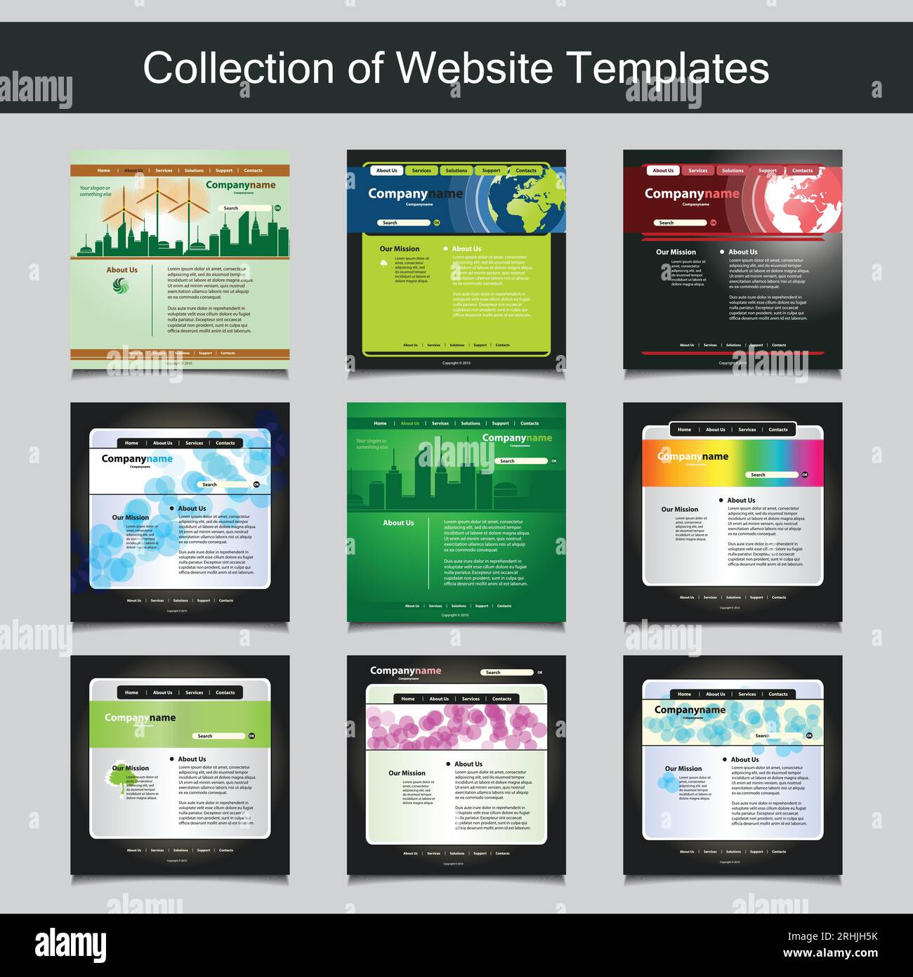 Collection of Website Templates for Your Business - Nine Nice and ...