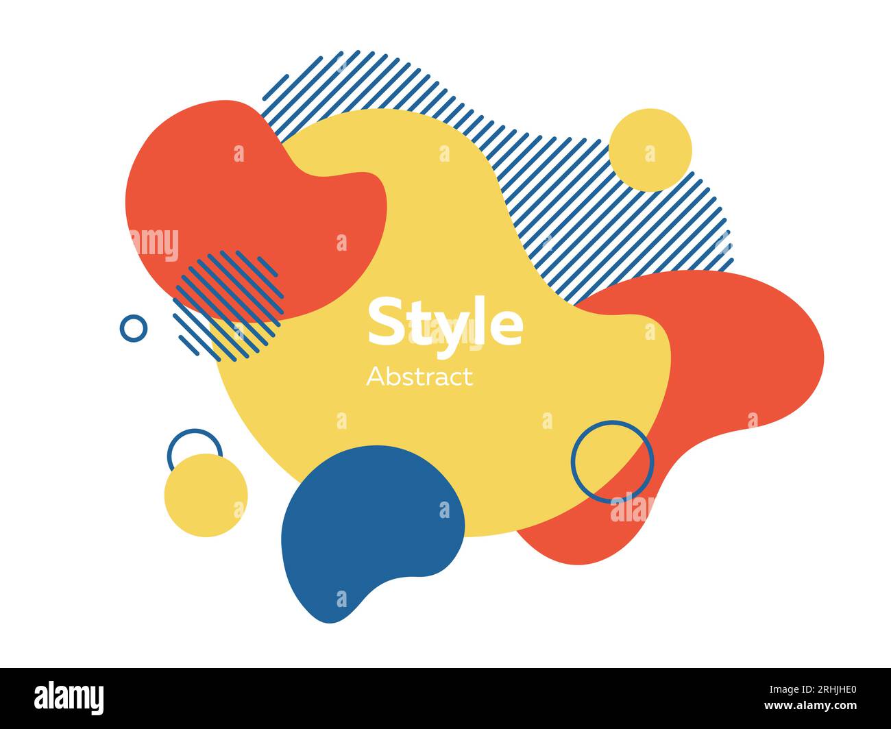Red, yellow and blue abstract elements Stock Vector Image & Art - Alamy
