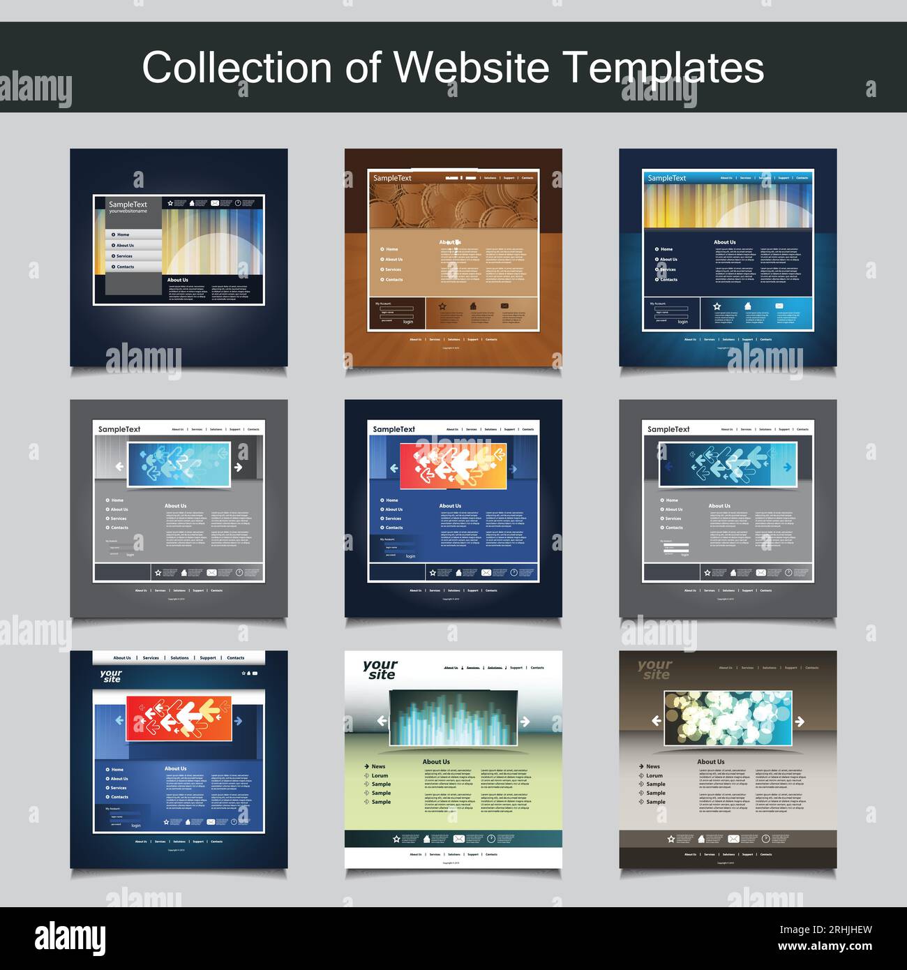 Collection of Website Templates for Your Business - Nine Nice and ...