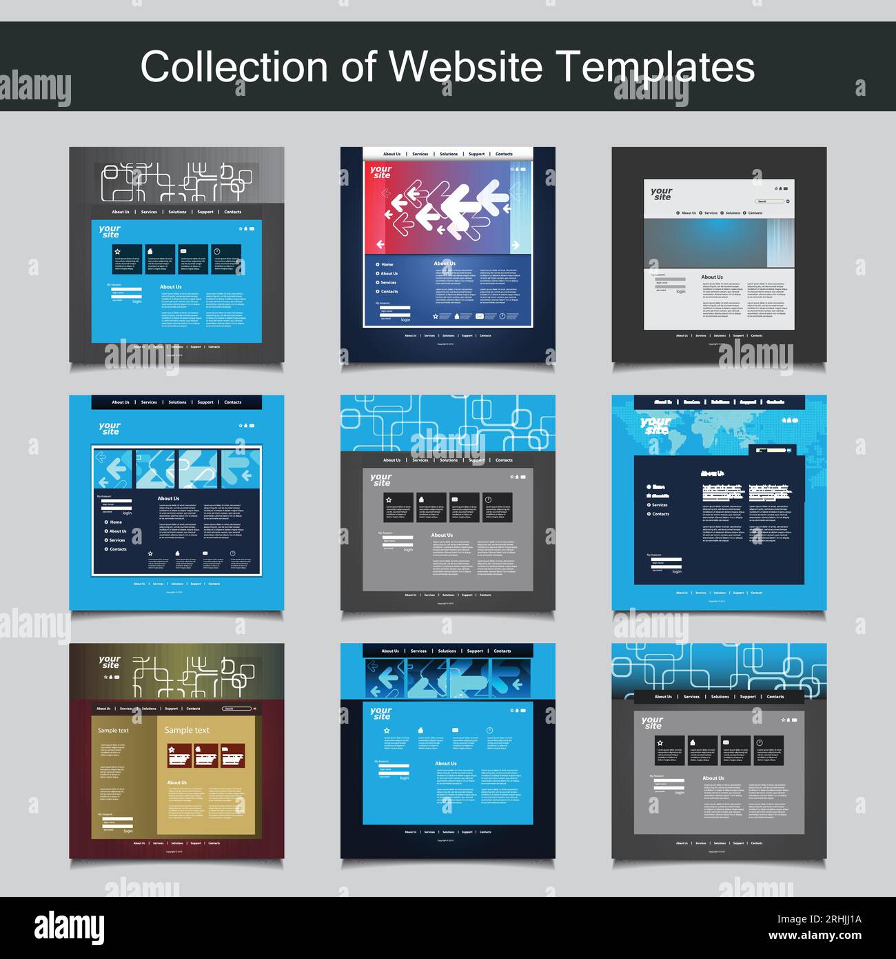 Collection of Website Templates for Your Business - Nine Nice and ...