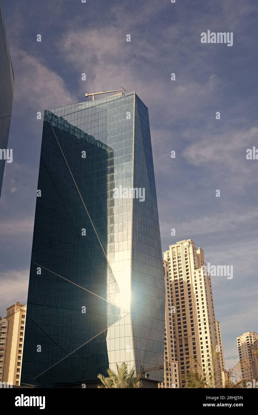 Dubai, United Arab Emirates - December 26, 2017: skyscraper building ...