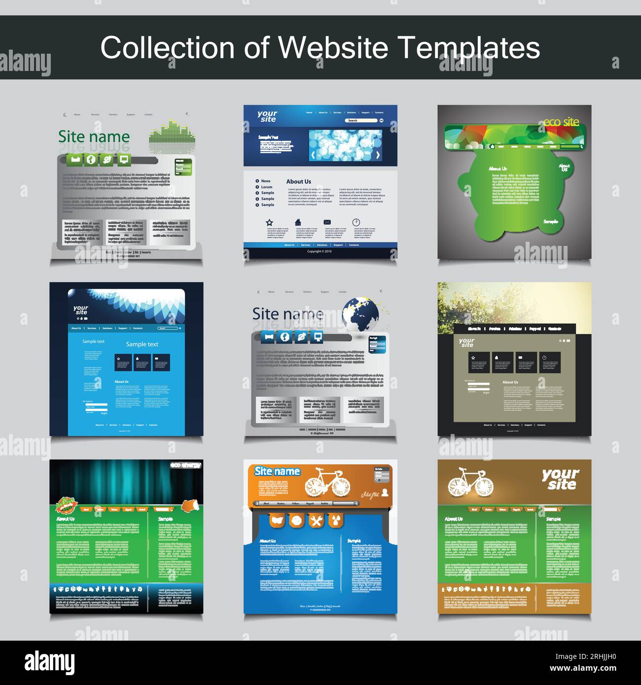 Collection of Website Templates for Your Business - Nine Nice and ...