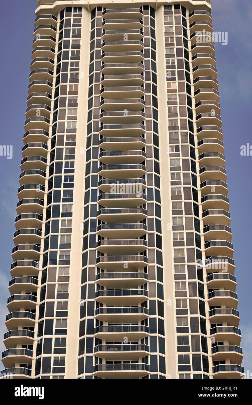 urban skyscraper architectural building in miami downtown Stock Photo ...