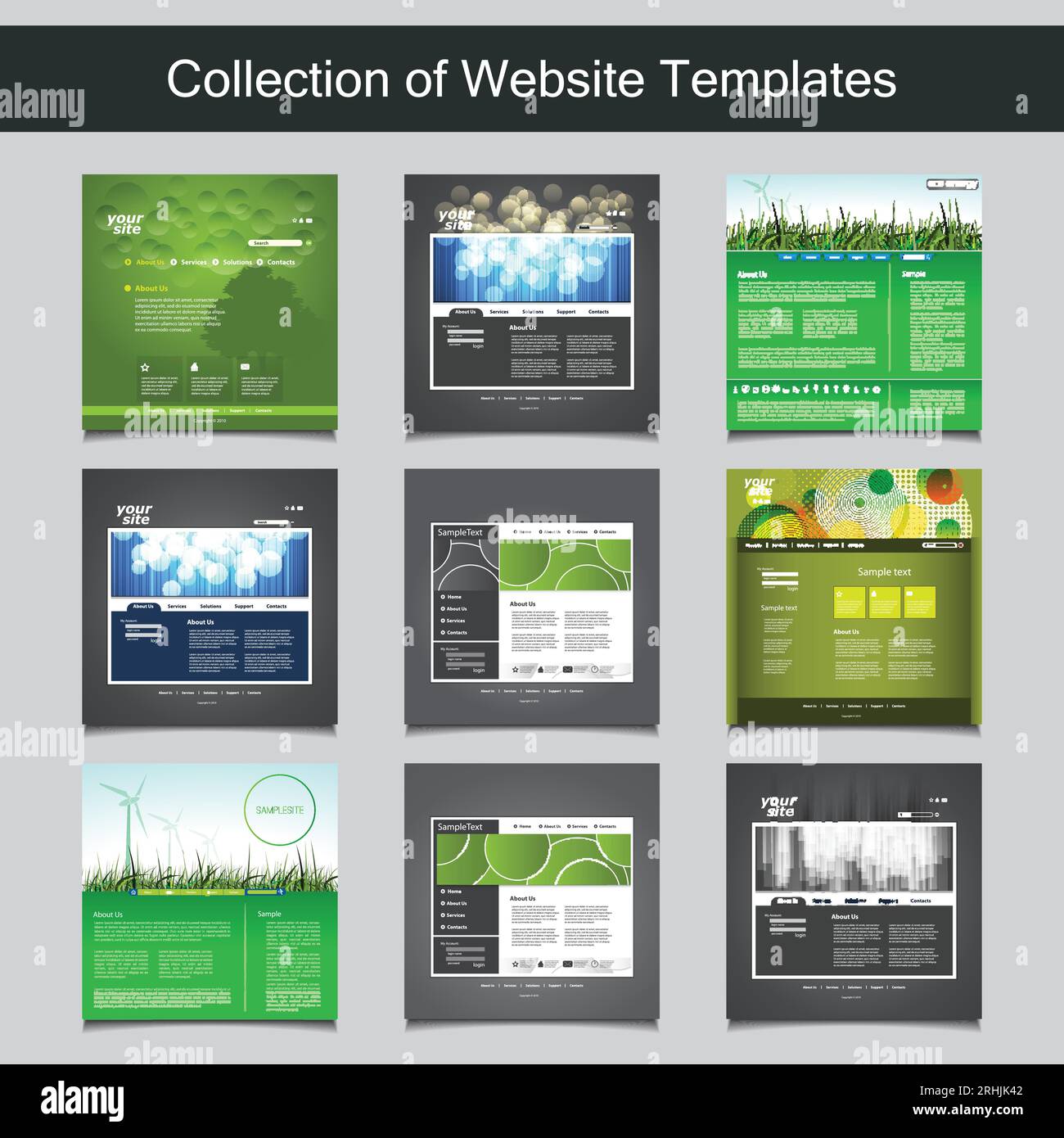 Collection of Website Templates for Your Business - Nine Nice and ...
