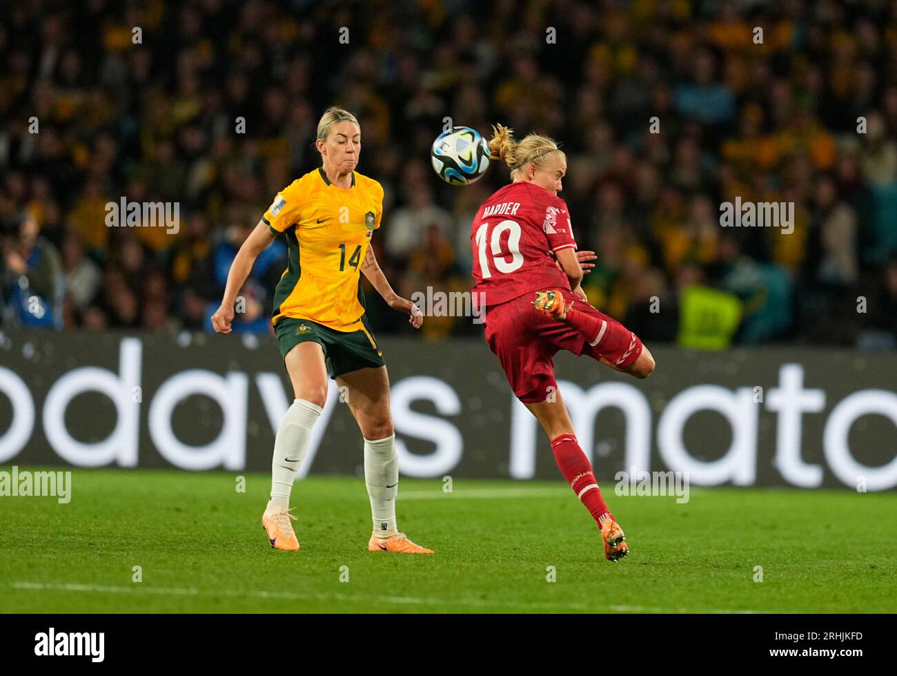 August 08 2023: Pernille Harder (Denmark) controls the ball during a ...