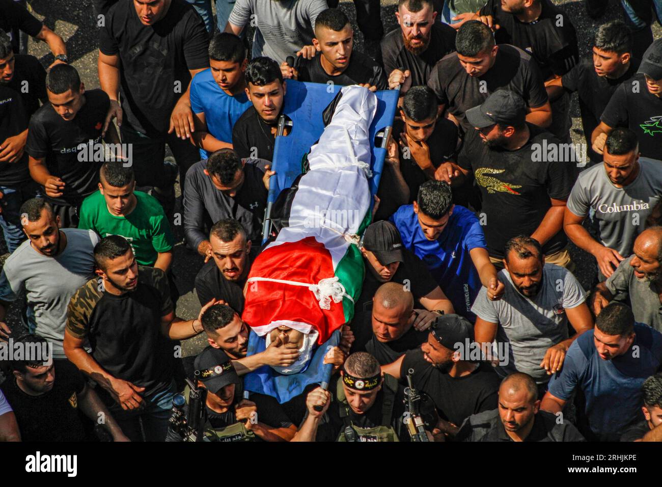 Jenin, Palestine. 17th Aug, 2023. (EDITOR'S NOTE: Image depicts death ...