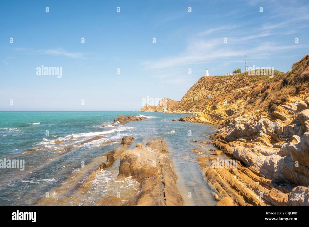 Stunning view of Porto Novo Beach in Zvernec, Vlore, Albania Stock Photo - Alamy