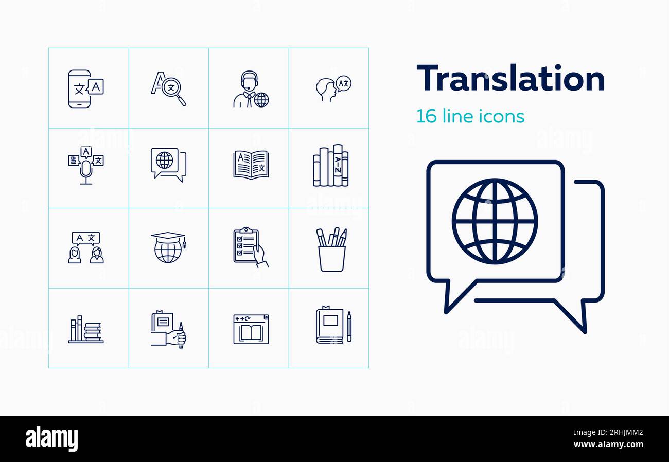 Translation technology Cut Out Stock Images & Pictures - Alamy