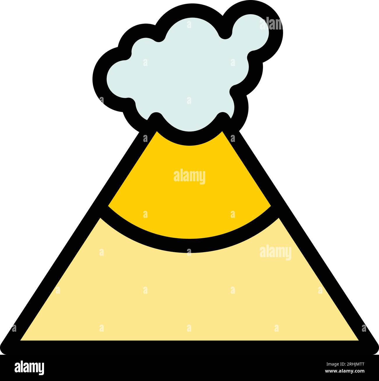 Volcano cross section icon hi-res stock photography and images - Alamy