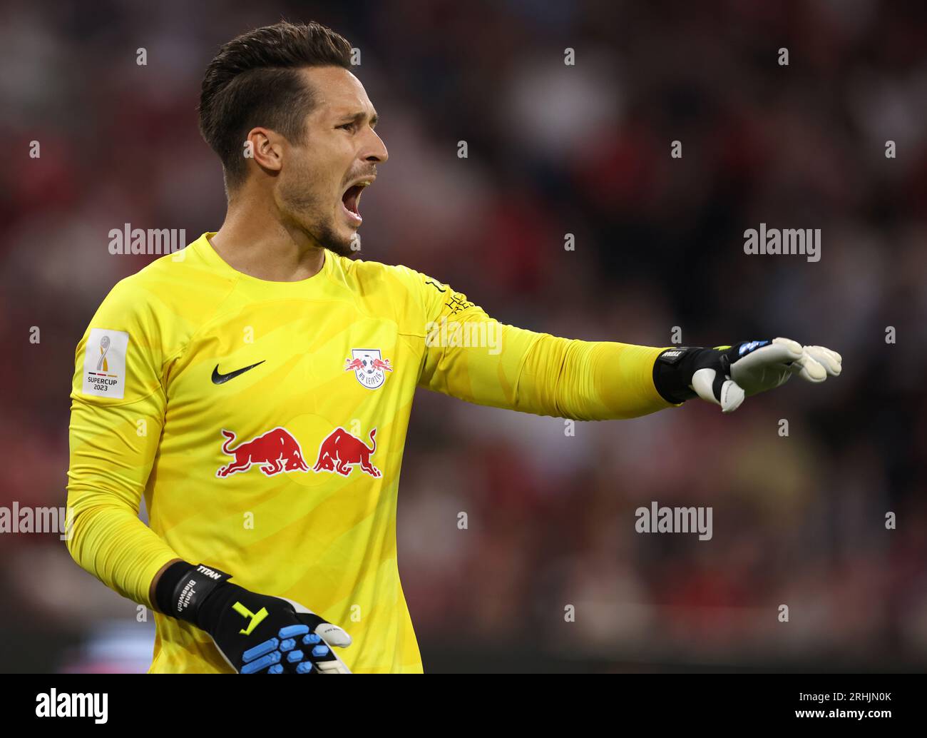 MUNICH, GERMANY - AUGUST 12 DFL Supercup 2023 match between FC Bayern ...