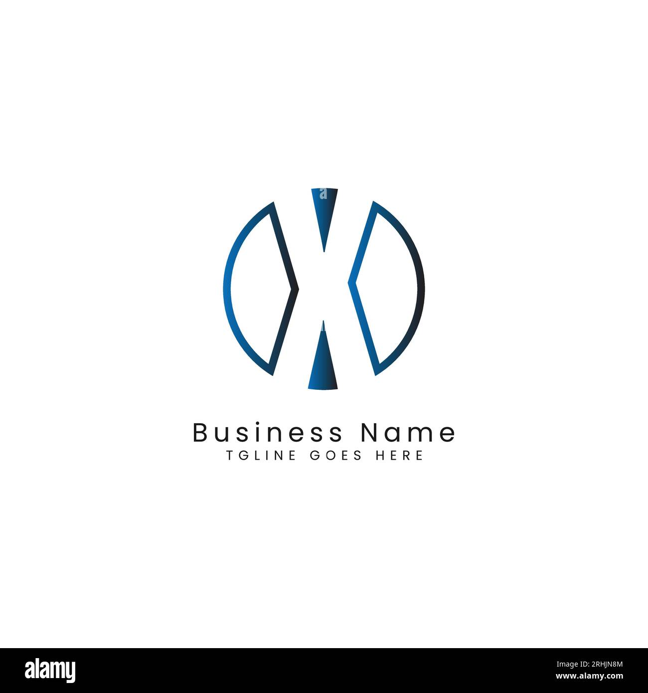 Letter X logo, Round shape symbol, Digital, Technology, Media, Cutout ...