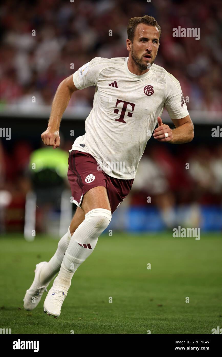 Harry Kane of Bayern Muenchen MUNICH, GERMANY - AUGUST 12 DFL Supercup 2023 match between FC ...