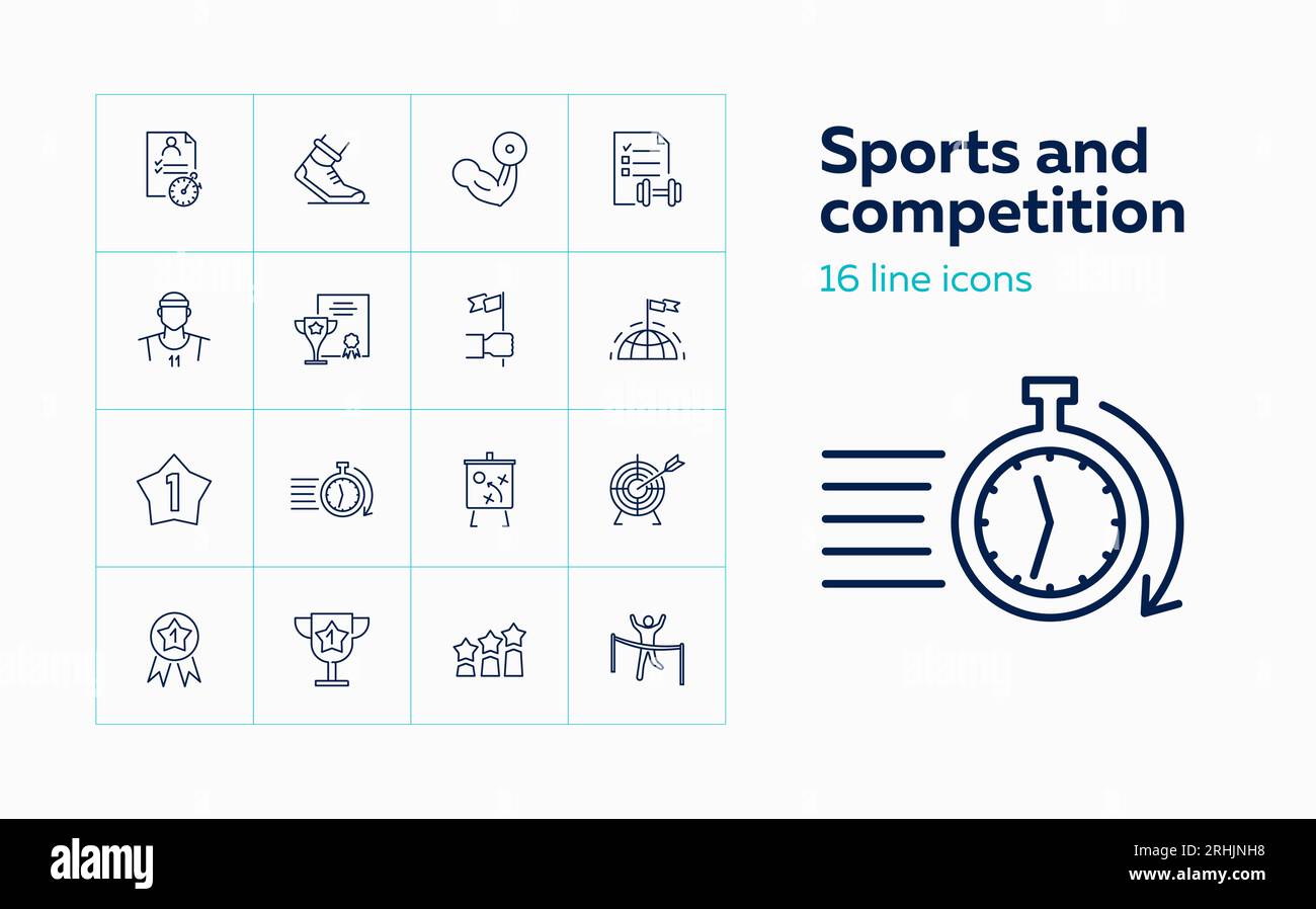 Sports and competition icons Stock Vector Image & Art - Alamy
