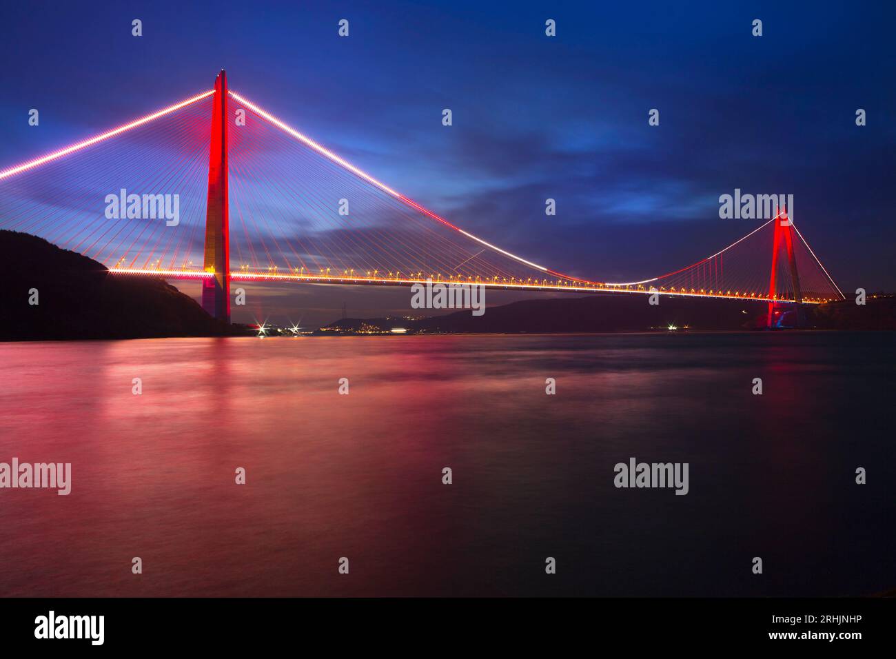 Istanbul Yavuz Sultan Selim Bridge in Istanbul TURKEY long exposure ...