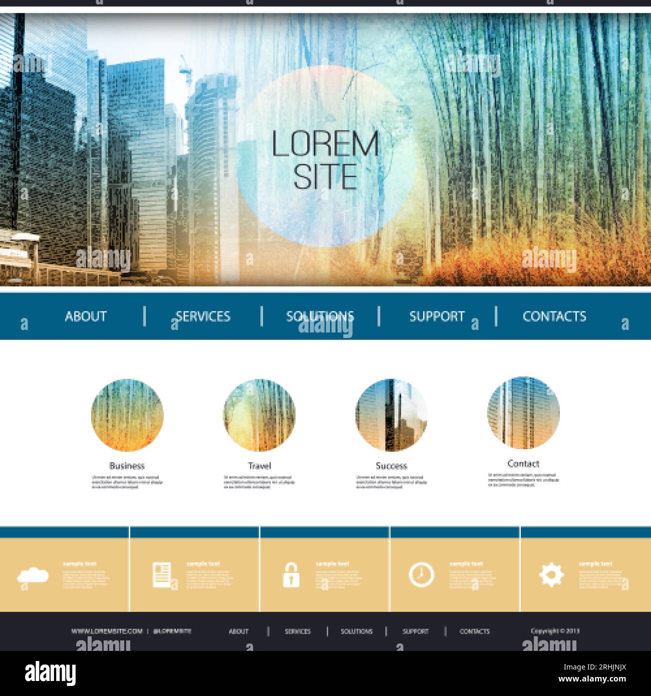 Montage navigation Stock Vector Images - Alamy