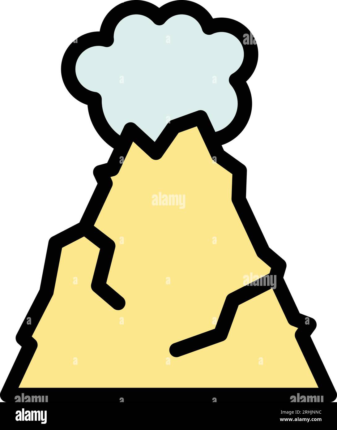 Volcano erupting diagram hi-res stock photography and images - Alamy