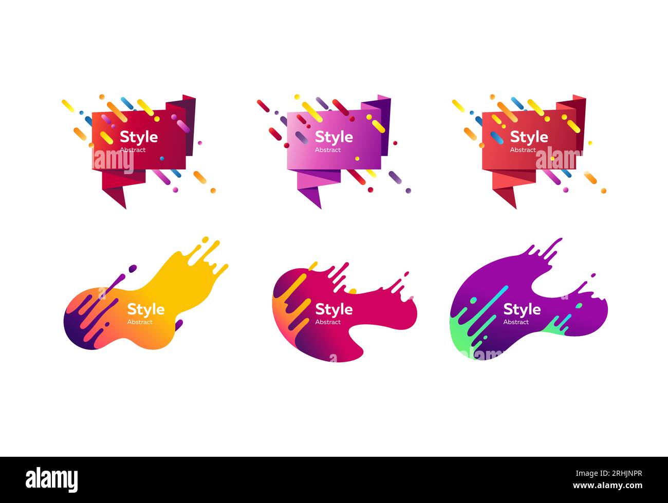 Bright colorful abstract figures Stock Vector Image & Art - Alamy