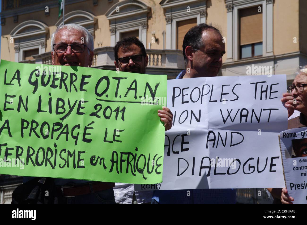 Rome, Italy. 17th Aug, 2023. Activists protest at Nigerian Embassy ...