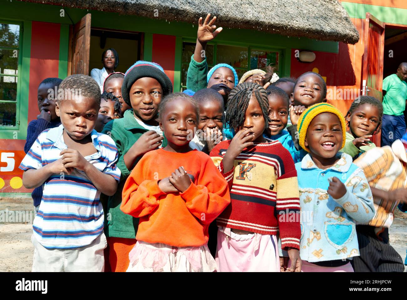 Namibia. A classroom in a school in Rundu, Kavango Region Stock Photo ...