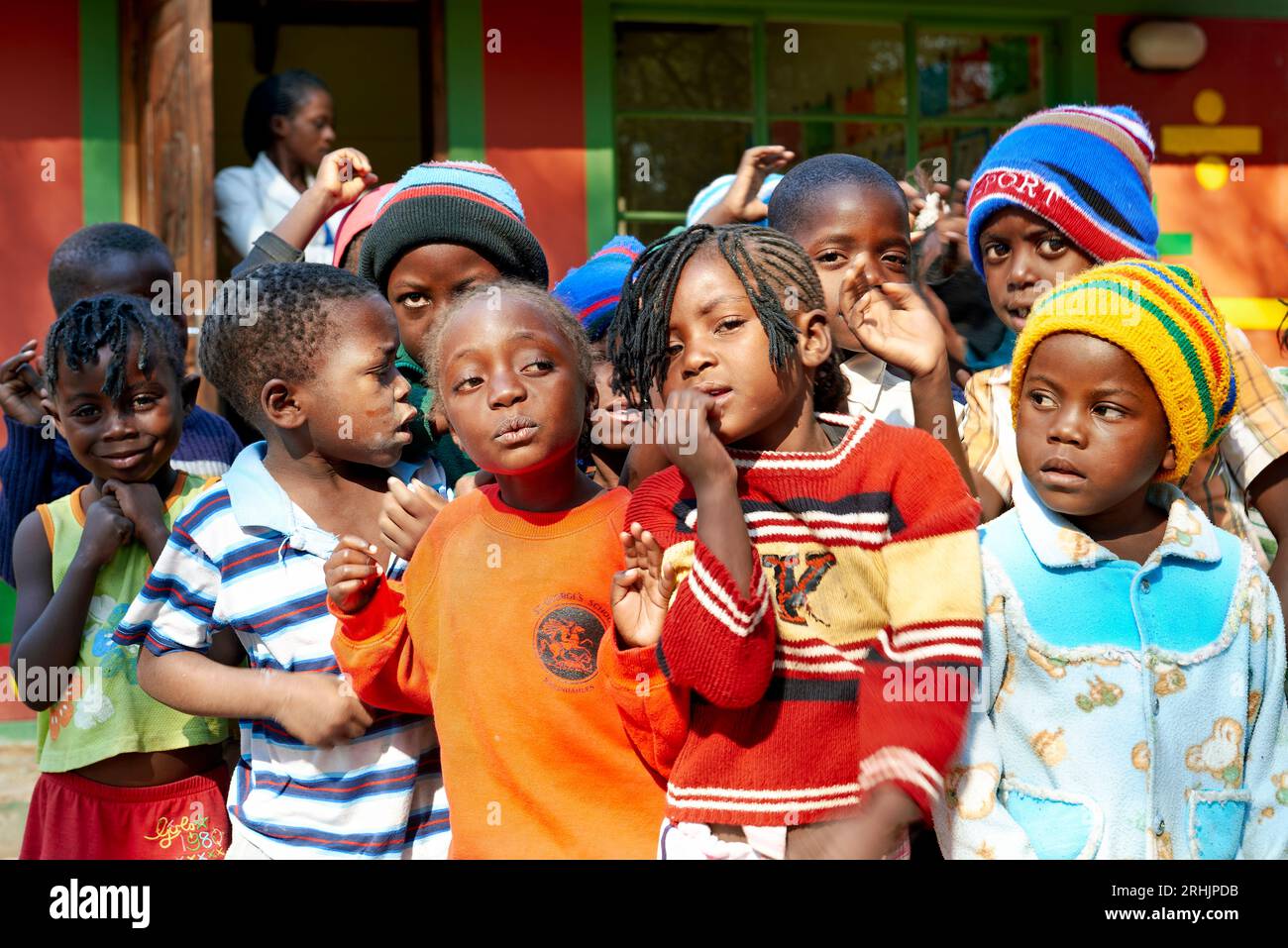 Namibia. A classroom in a school in Rundu, Kavango Region Stock Photo ...