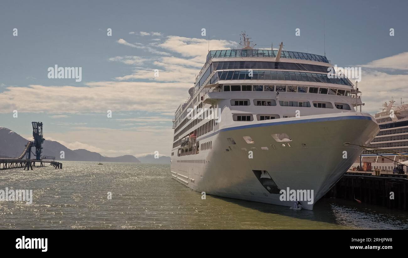seascape with cruise ship tour. cruise ship tour or voyage. photo of ...