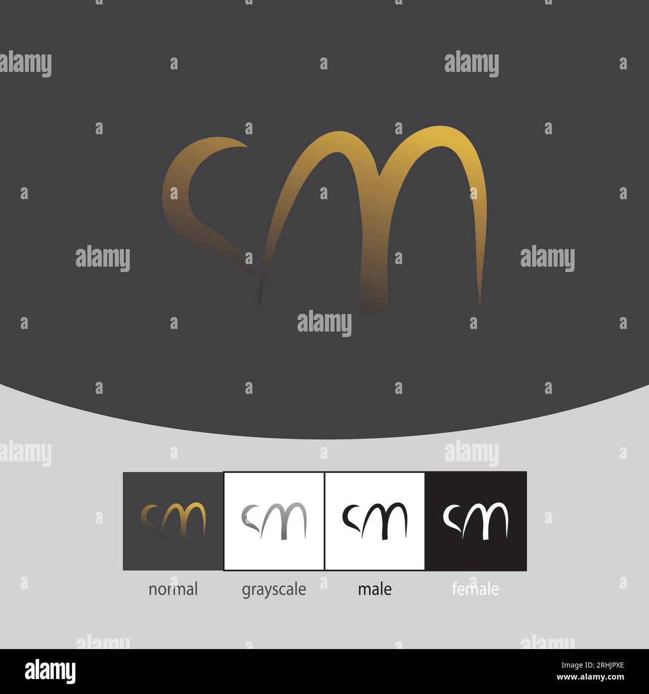 S and M Letter Logo Royal. - Vector Stock Vector Image & Art - Alamy