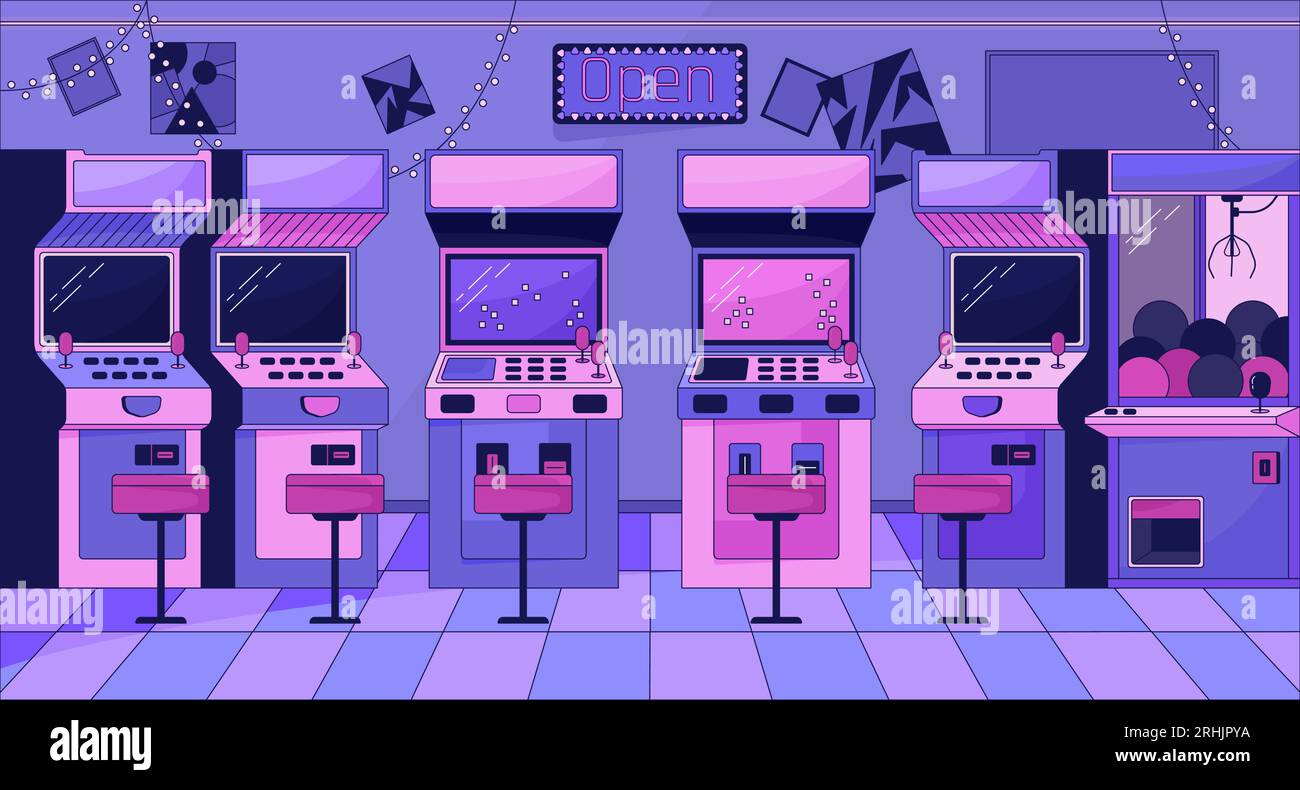Arcade machines chill lo fi background Stock Vector Image & Art - Alamy