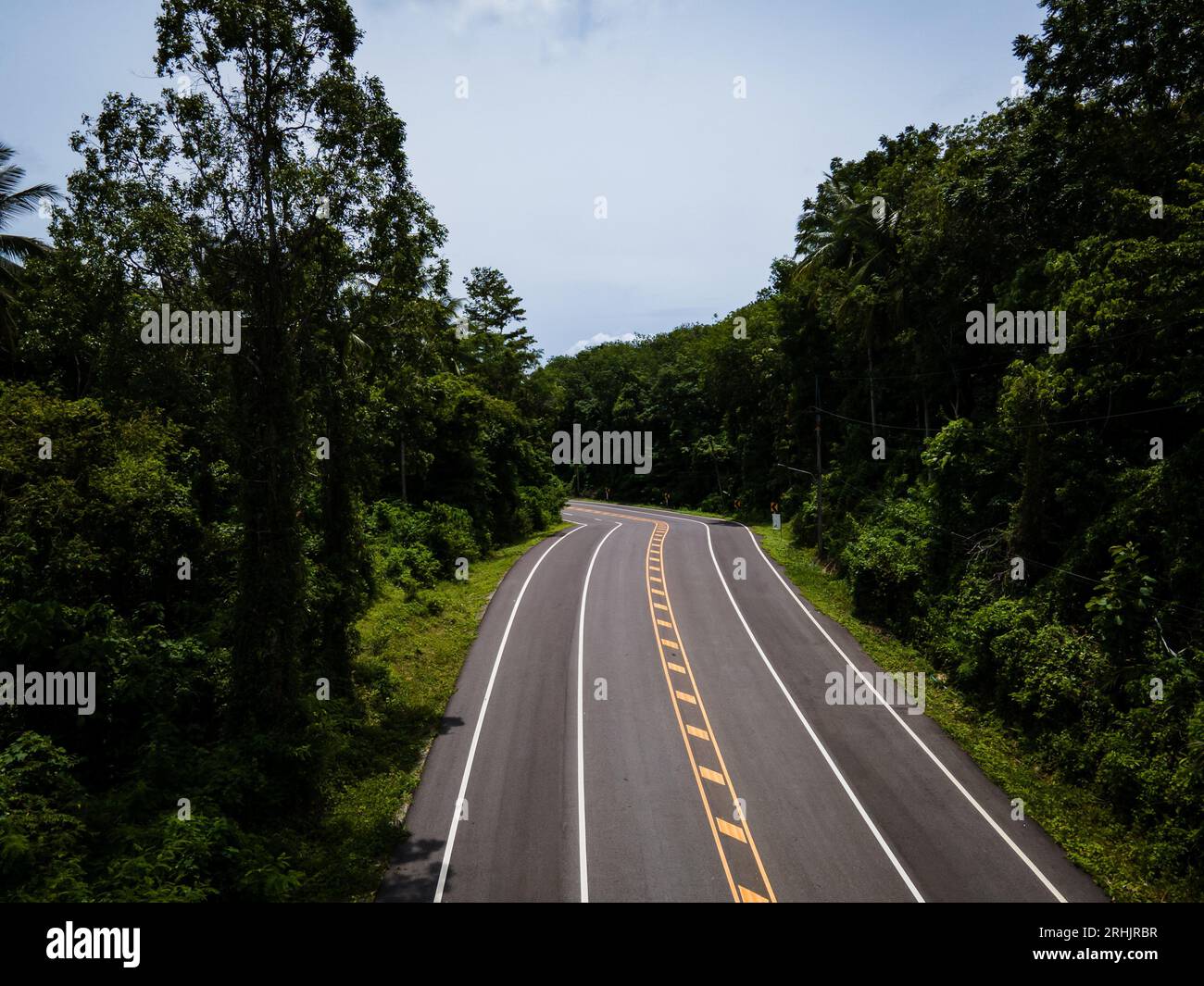 Pattani, Thailand. 17th Aug, 2023. A general view of a new highway ...
