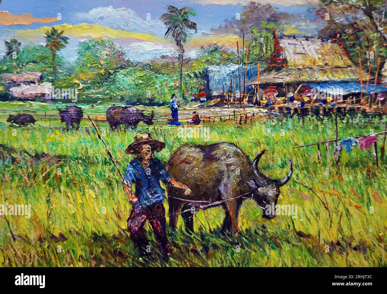 Abstract countryside artwork hi-res stock photography and images - Alamy