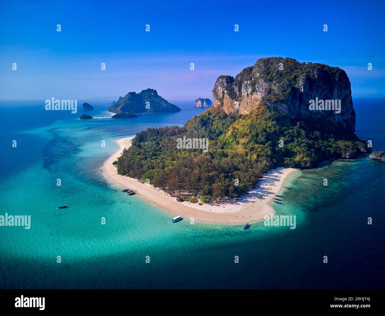 Thailand, Krabi province, aerial view of Ko Poda island Stock Photo - Alamy