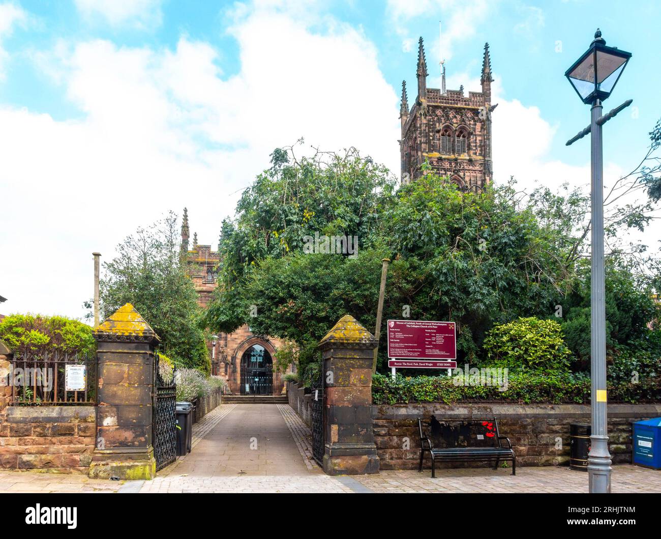 The Collegiate Church of St Peter in the centre of Wolverhampton, UK ...