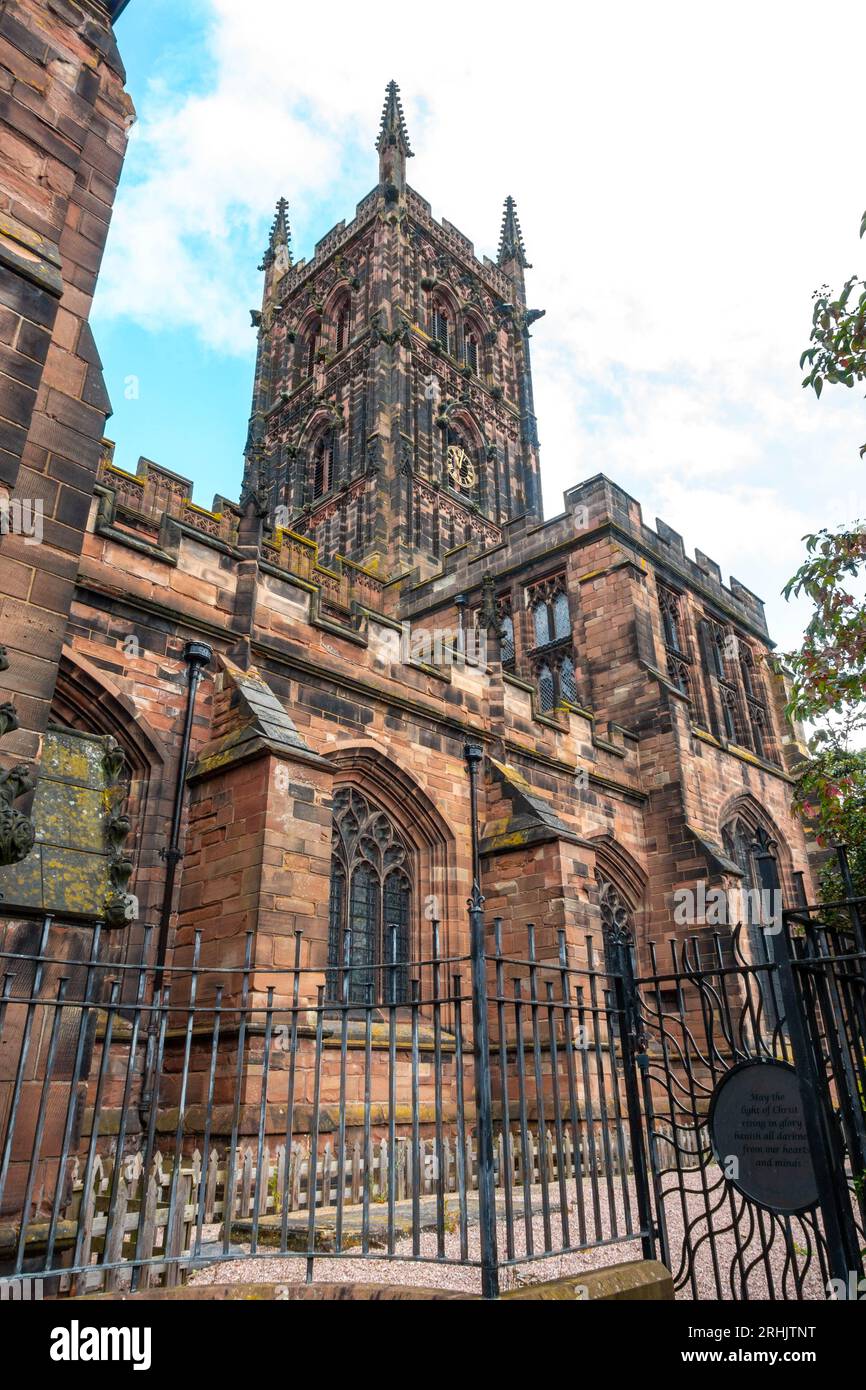The Collegiate Church of St Peter in the centre of Wolverhampton, UK ...