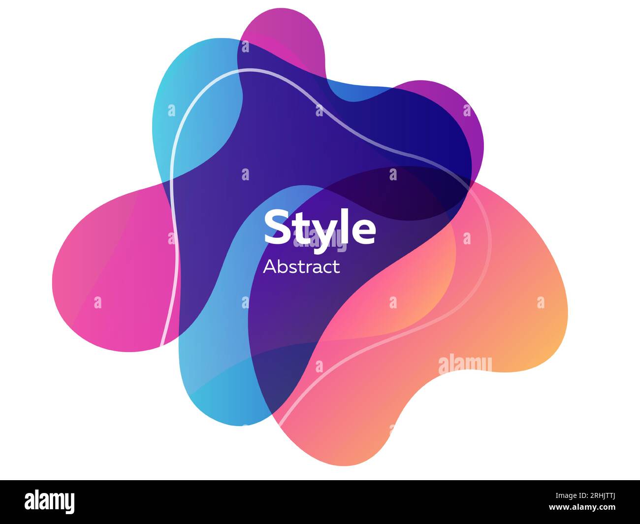 Blue, purple, orange transparent elements Stock Vector Image & Art - Alamy