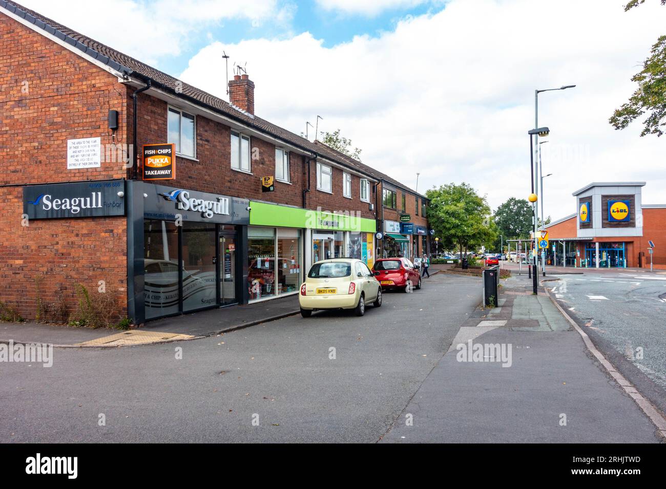 Local shops at Finchfield in Wolverhampton, UK Stock Photo - Alamy