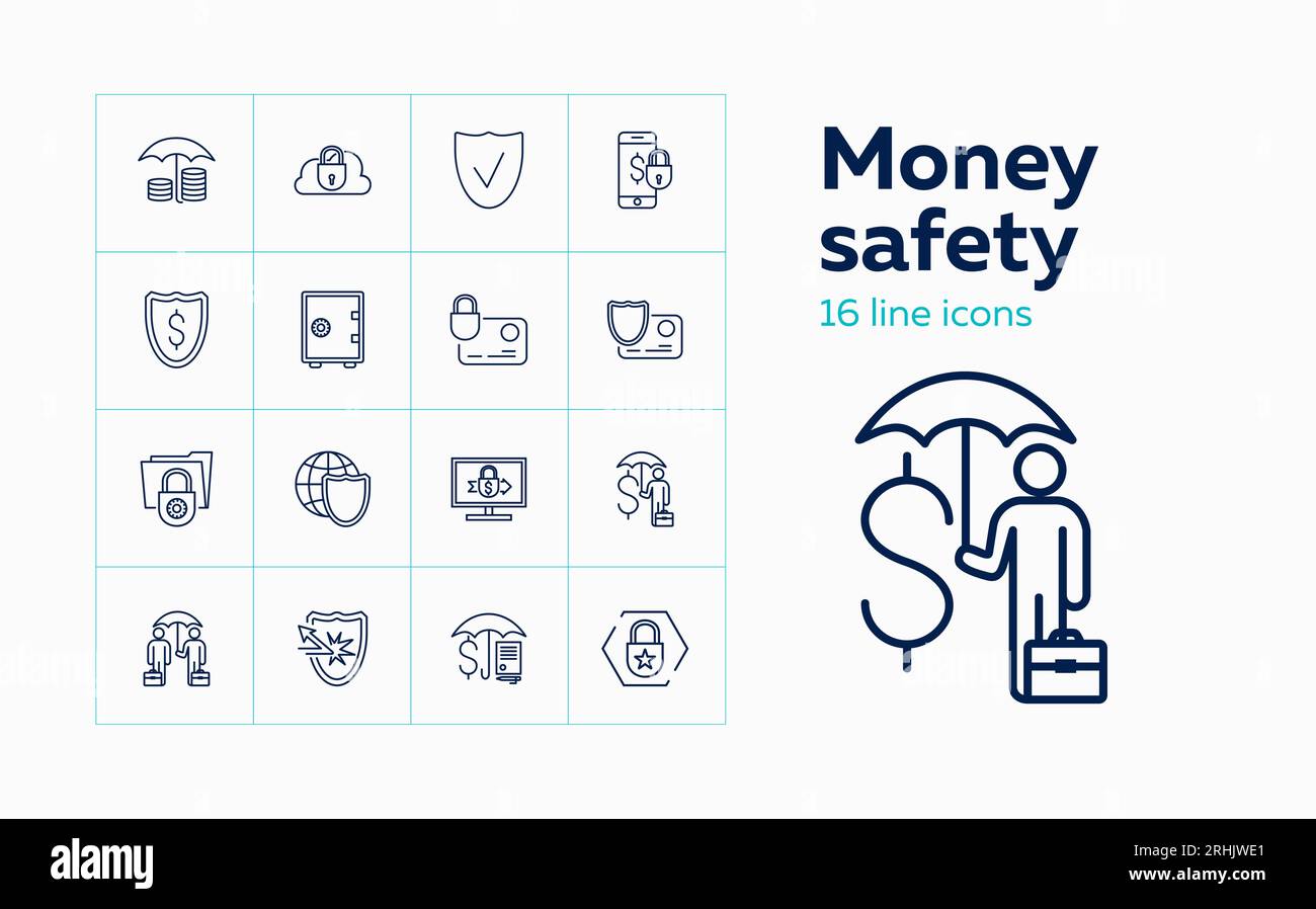 Global safety payment icon Cut Out Stock Images & Pictures - Alamy