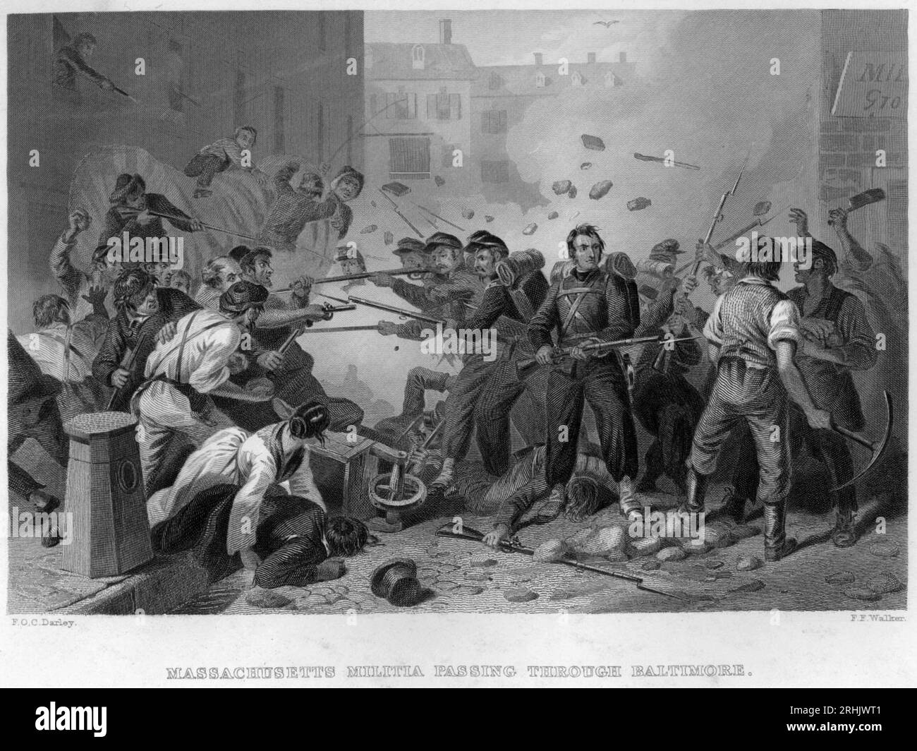 Baltimore riot 1861 hi-res stock photography and images - Alamy