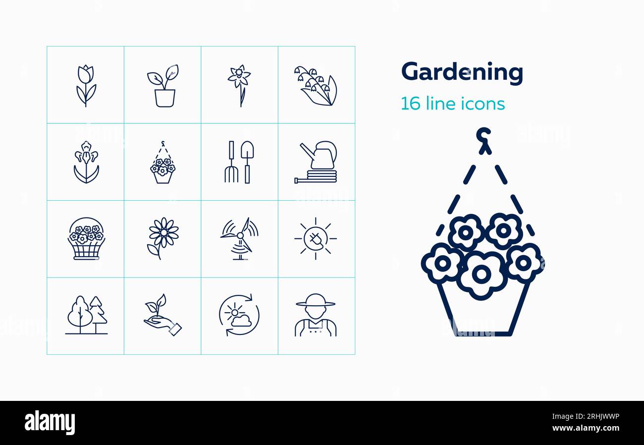 Floriculture gardening Stock Vector Images - Alamy