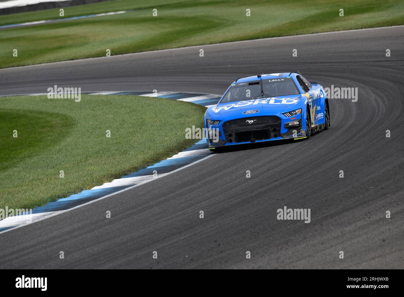 INDIANAPOLIS, IN - AUGUST 13: Andy Lally (#51 Rick Ware Racing Camping ...