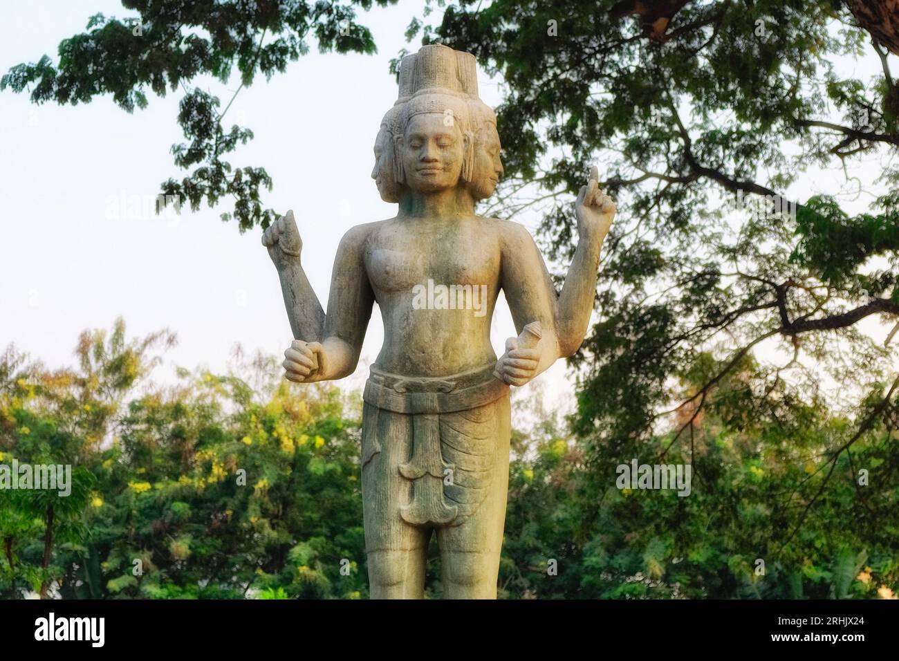 Sculpted Elegance: The Cambodia sculpture showcases the elegance of a ...