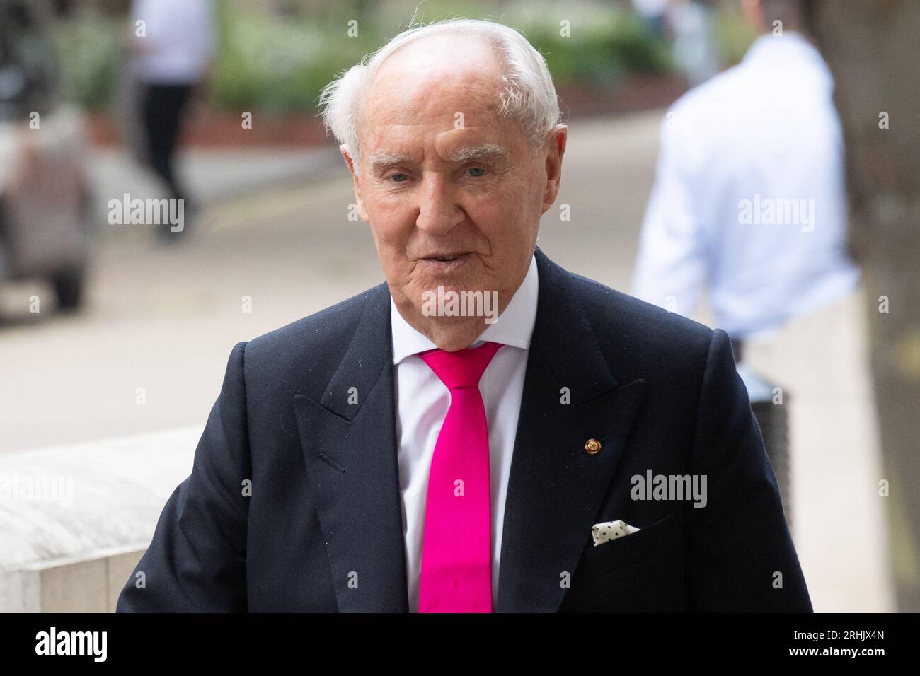 London, UK. 17 Aug 2023. Sir Frederick Barclay arrives at The Royal ...